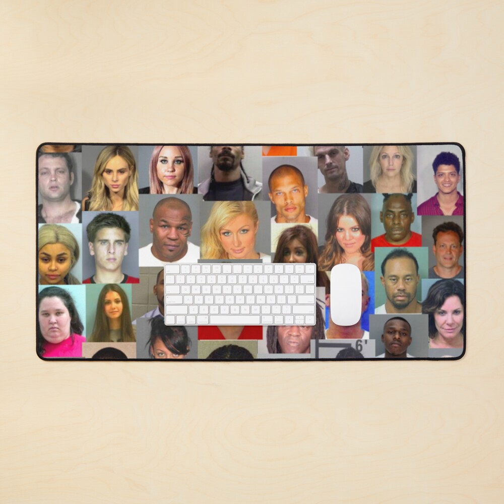 "Celeb mugshots" Sticker for Sale by devoneverton | Redbubble