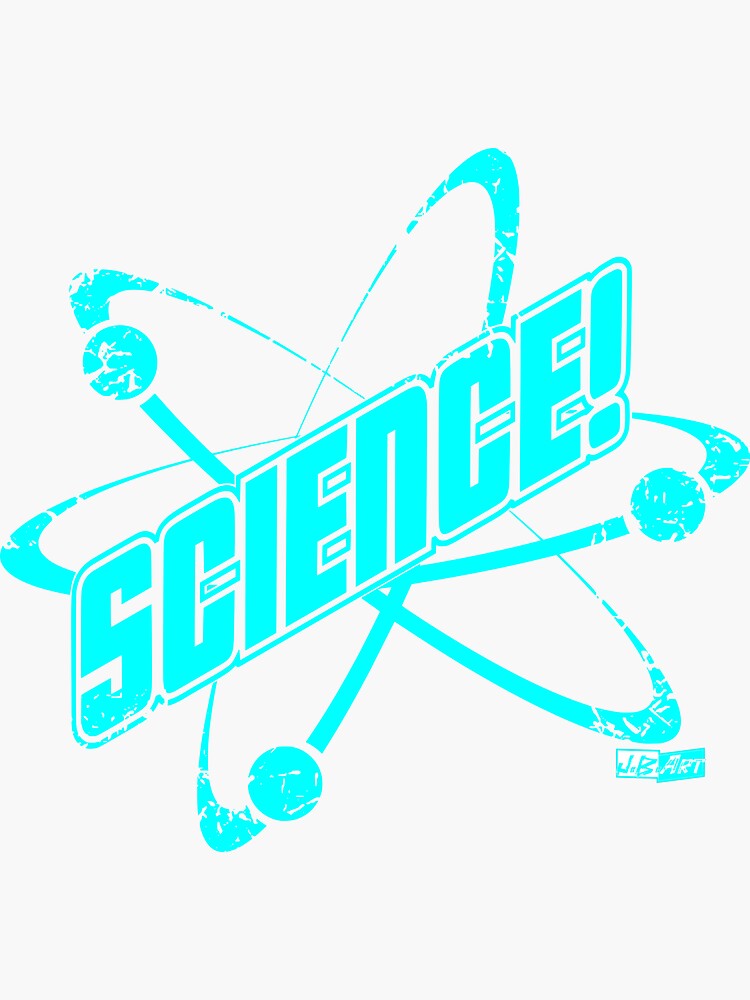 "Science (atom - distressed)" Sticker for Sale by JBArt215 | Redbubble