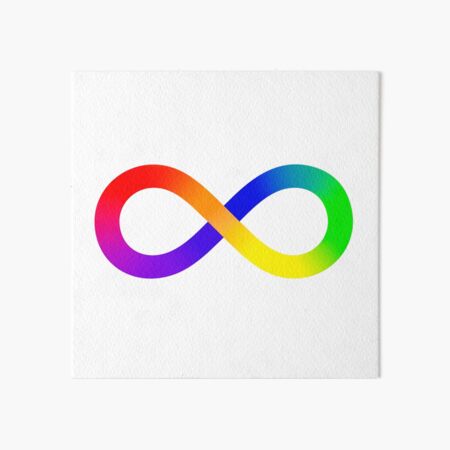 "Neurodivergent Infinity Symbol" Art Board Print for Sale by MerelyMe ...