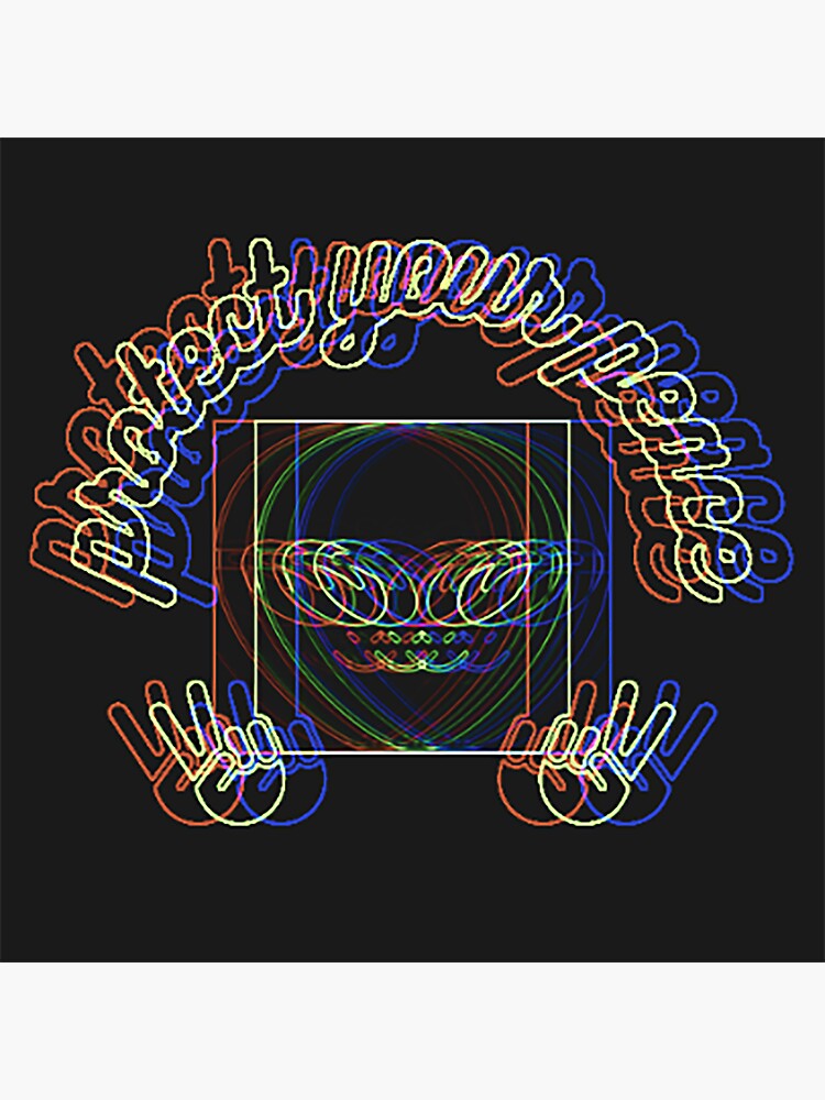 "Trippy Alien "Protect Your Peace" Design" Sticker for Sale by A-OK ...