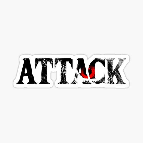 "ATTACK" Sticker for Sale by TheCrissQ | Redbubble