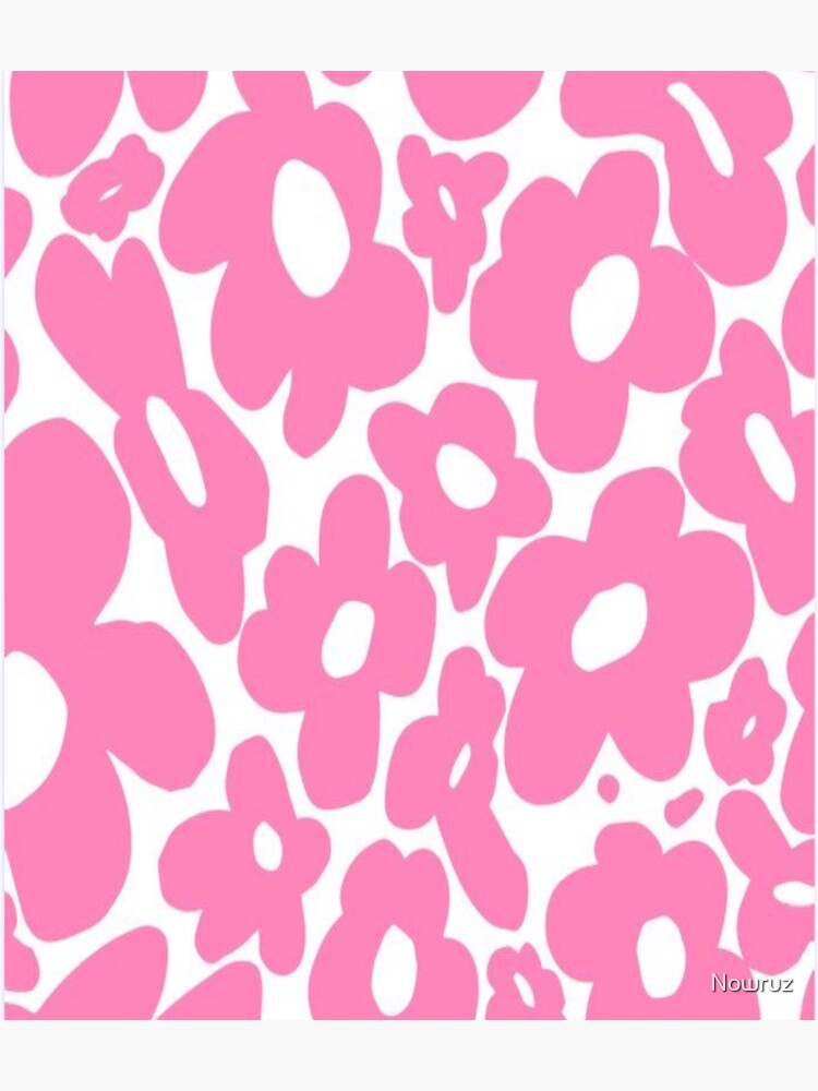 "Pink Flower Y2K Pattern" Sticker for Sale by Nowruz | Redbubble
