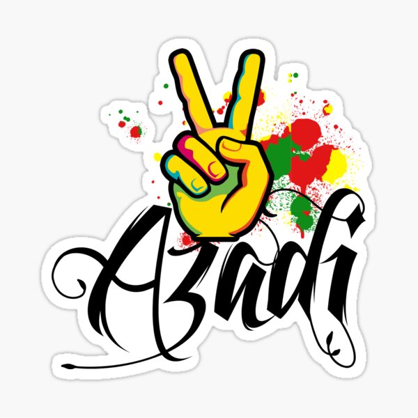 "Azadi" Sticker for Sale by DesignDS | Redbubble