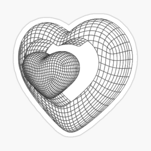 "y2k cyber heart aesthetic" Sticker for Sale by Nowruz | Redbubble