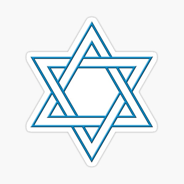 "Magen David, Star of David" Sticker for Sale by gmstockstudio | Redbubble
