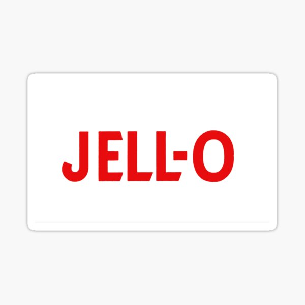 "VINTAGE RETRO JELL-O JELLO JELLY" Sticker for Sale by WernhamHogg ...