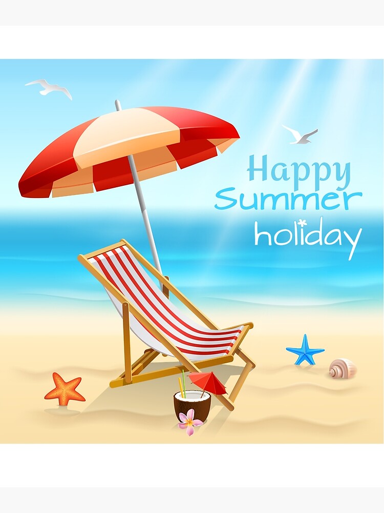 "Happy summer holiday" Poster for Sale by masour-7 | Redbubble