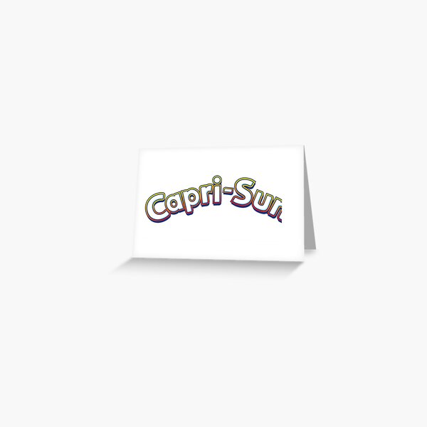 "VINTAGE RETRO 1980S CAPRI-SUN 80S CAPRI SUN DRINK" Greeting Card by ...