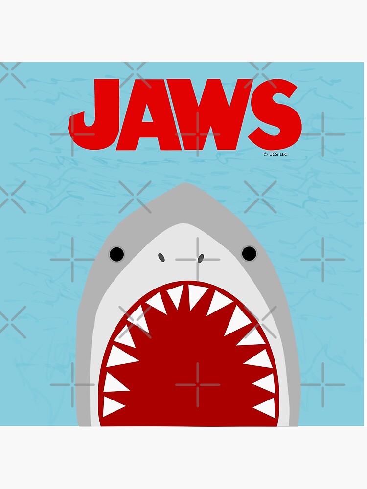 "Jaws Movie Fan Art , Jaw Open Shark" Poster for Sale by amylydesign ...