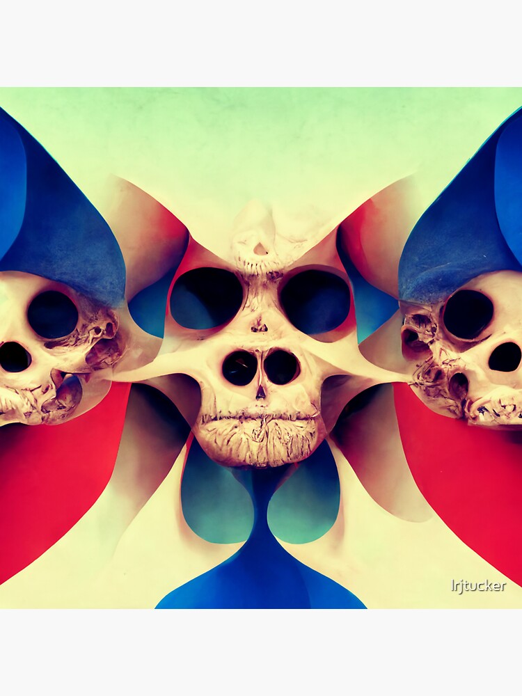 "Trippy Skull Fractal #1 | Bones | Aesthetic Design | Pattern ...