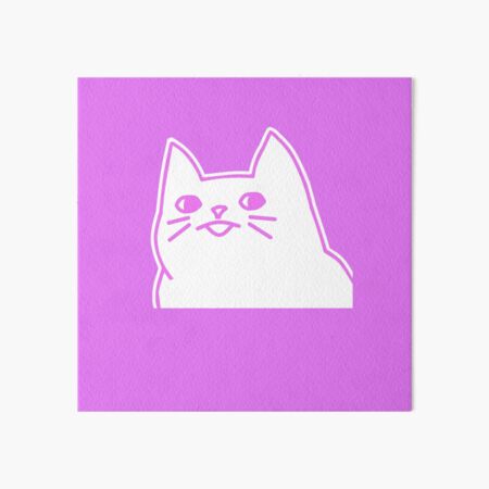 "Japanese Purple Cat Logo" Art Board Print for Sale by BlueCatFish ...