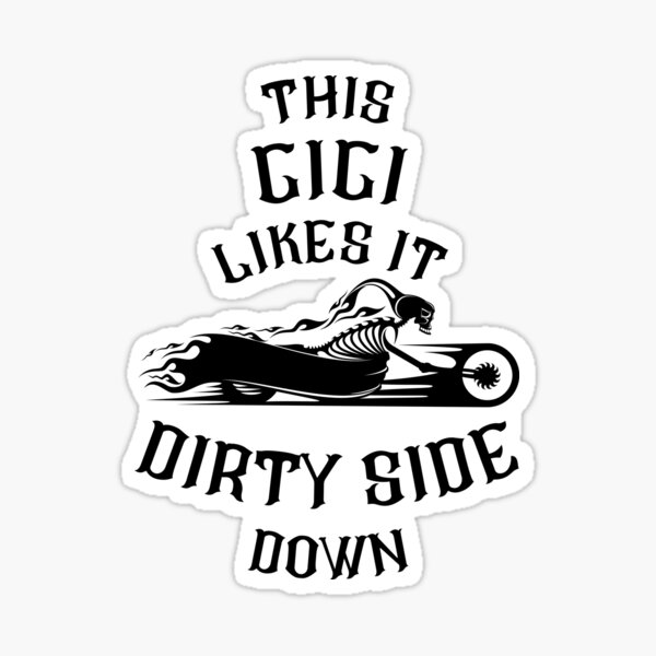"GiGi Biker" Sticker for Sale by ChaosMoon | Redbubble