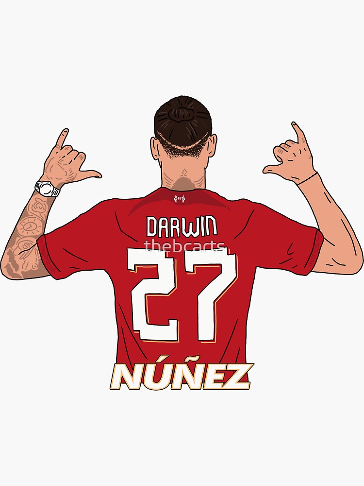 "Liverpool Darwin Nunez" Sticker for Sale by thebcarts | Redbubble
