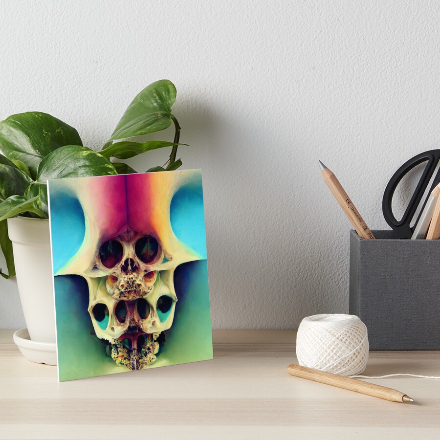 "Trippy Skull Fractal #3 | Bones | Aesthetic Design | Pattern ...