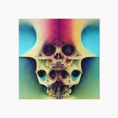 "Trippy Skull Fractal #3 | Bones | Aesthetic Design | Pattern ...