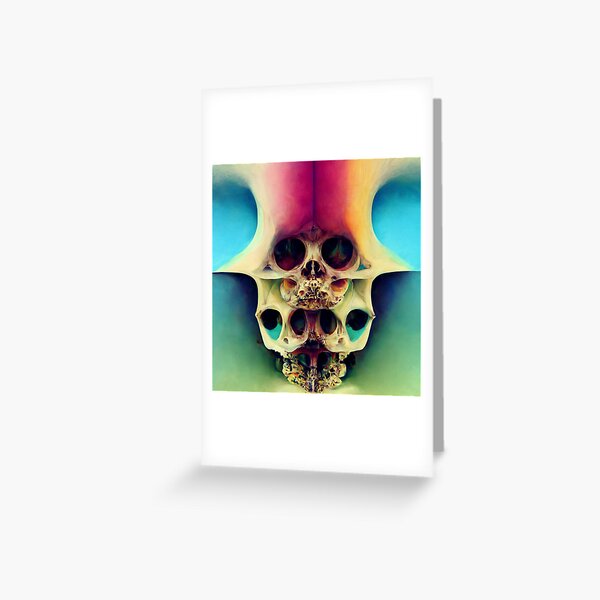 "Trippy Skull Fractal #3 | Bones | Aesthetic Design | Pattern ...