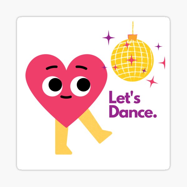 "Let's Dance" Sticker for Sale by Maddiedevitt | Redbubble
