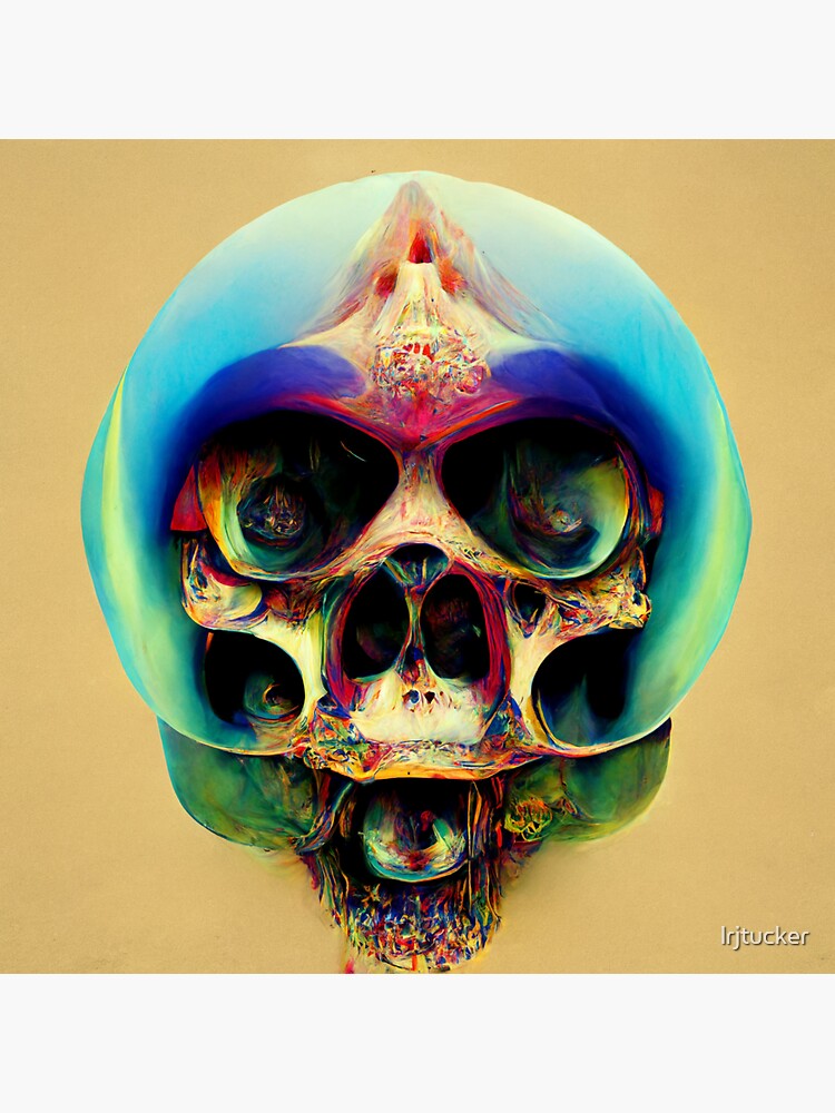 "Trippy Skull Fractal #5 | Bones | Aesthetic Design | Pattern ...