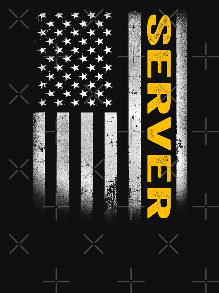 "Server Dad American Flag, Vintage USA Server American Flag, Server Dad ...