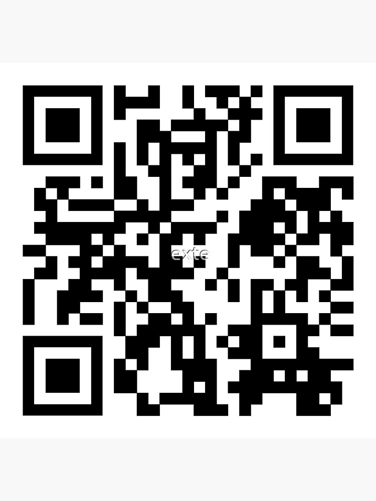 Pegatina «Obtener el meme del código QR de Krissed» de exte | Redbubble