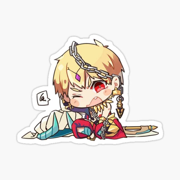 "Gilgamesh Chibi" Sticker for Sale by iamilpyo | Redbubble