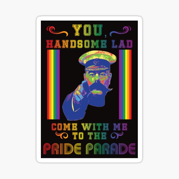 "Come with me to the Pride parade" Sticker for Sale by SavJonEli | Redbubble