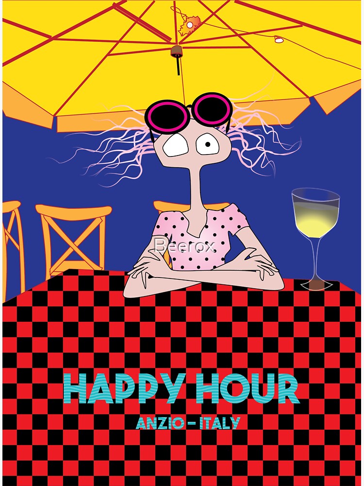 "Happy hour" Sticker for Sale by Beerox | Redbubble