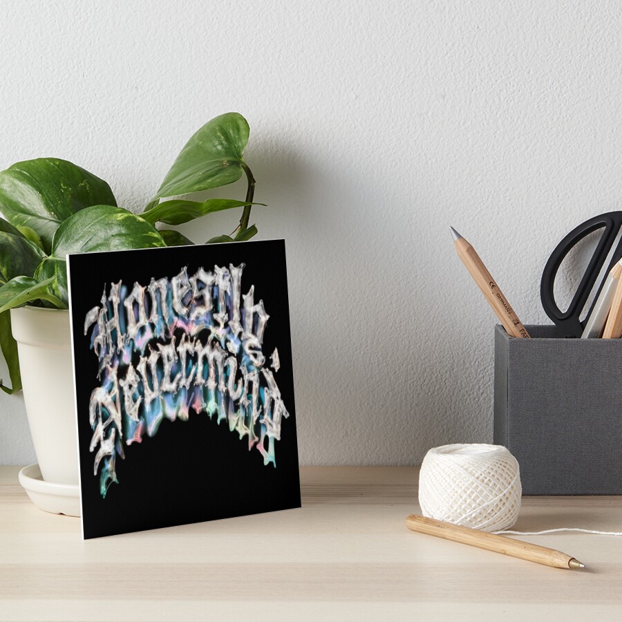 "drake - honestly, nevermind (album cover logo)" Art Board Print by ...