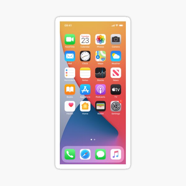 "iPhone home screen" Sticker for Sale by laingb | Redbubble