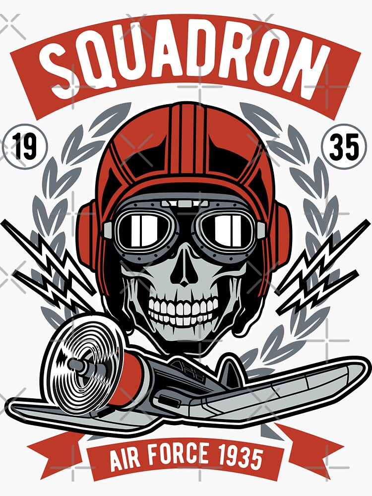 "Air Force Squadron Military pride" Sticker for Sale by Sunnyhova ...