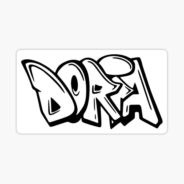 "Doria - Graffiti Name Design" Sticker for Sale by NameThatShirt ...