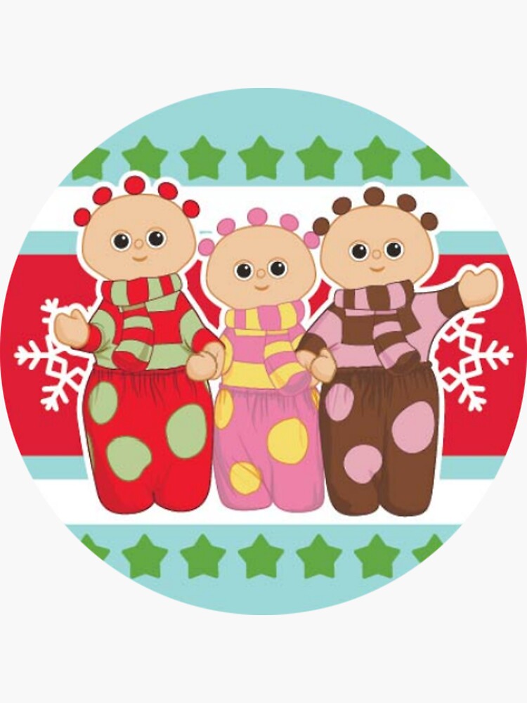 "In the Night Garden tombliboos eee ooo and unn Christmas " Sticker for ...