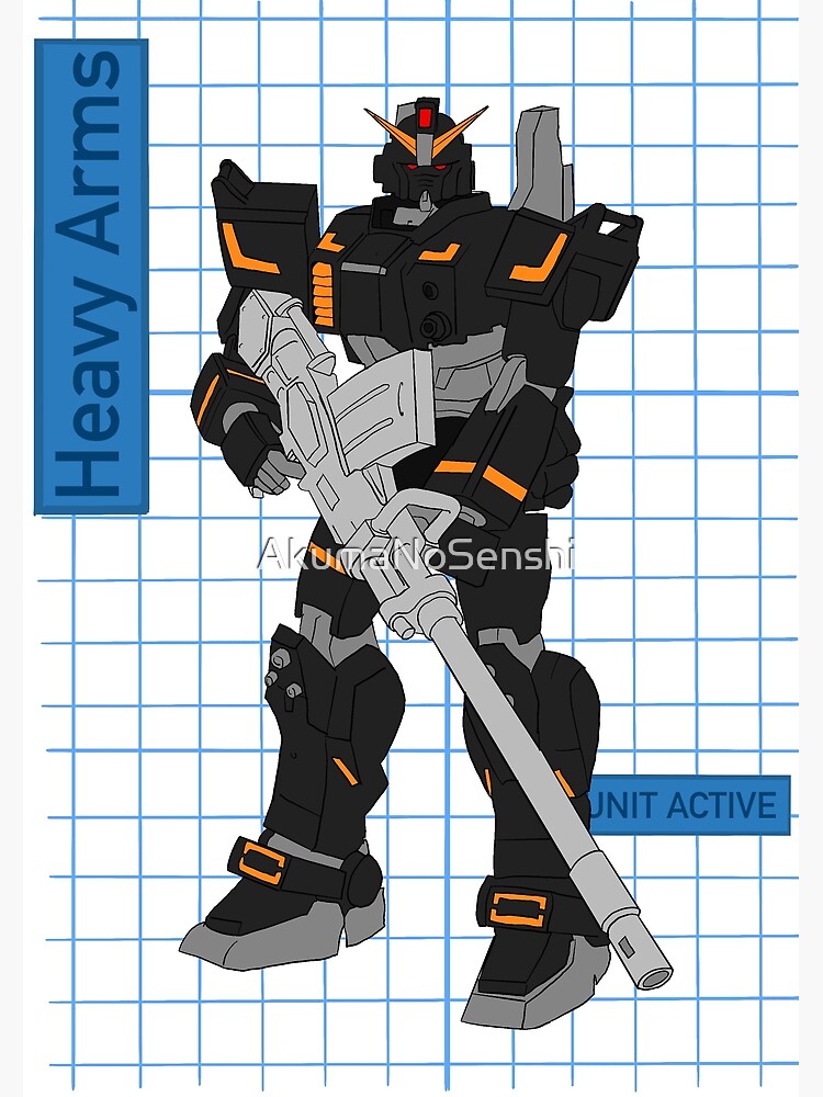 "Gundam Heavy Arms Gepanzerter Mech im Anime-Stil im Militärstil ...