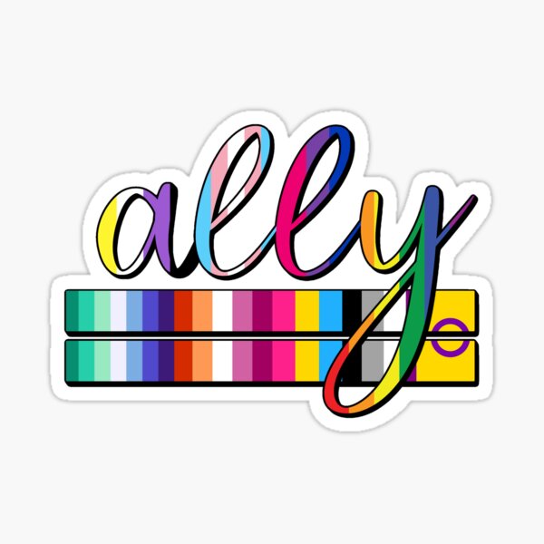 "ALLY " Sticker for Sale by TheMollieJune | Redbubble