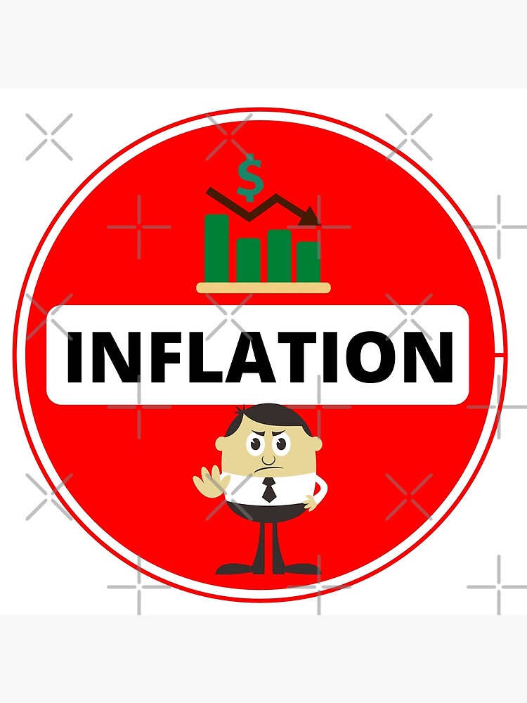 "Stop Inflation Red Economic Recession Stop Sign" Poster for Sale by ...