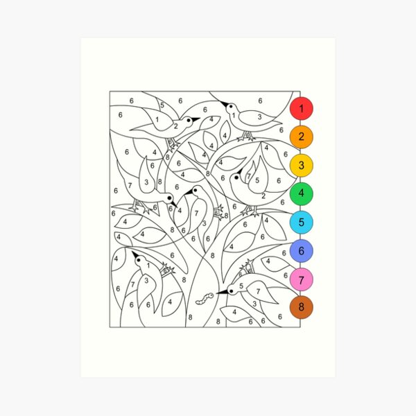 "Color By Number" by Nicole Florian | Redbubble
