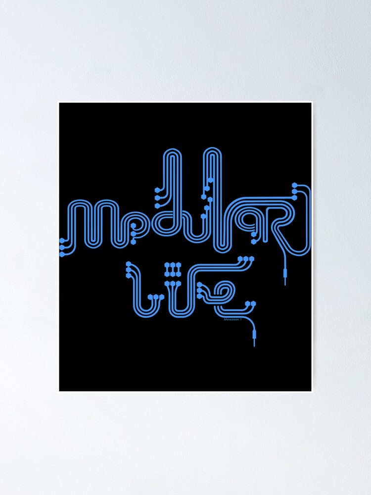"Modular Synthesizer" Poster for Sale by anasutton9 | Redbubble