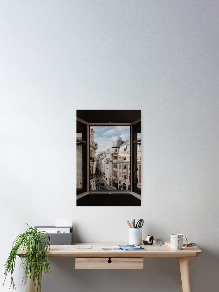 "Paris, France, Open Window" Poster for Sale by newburyboutique | Redbubble