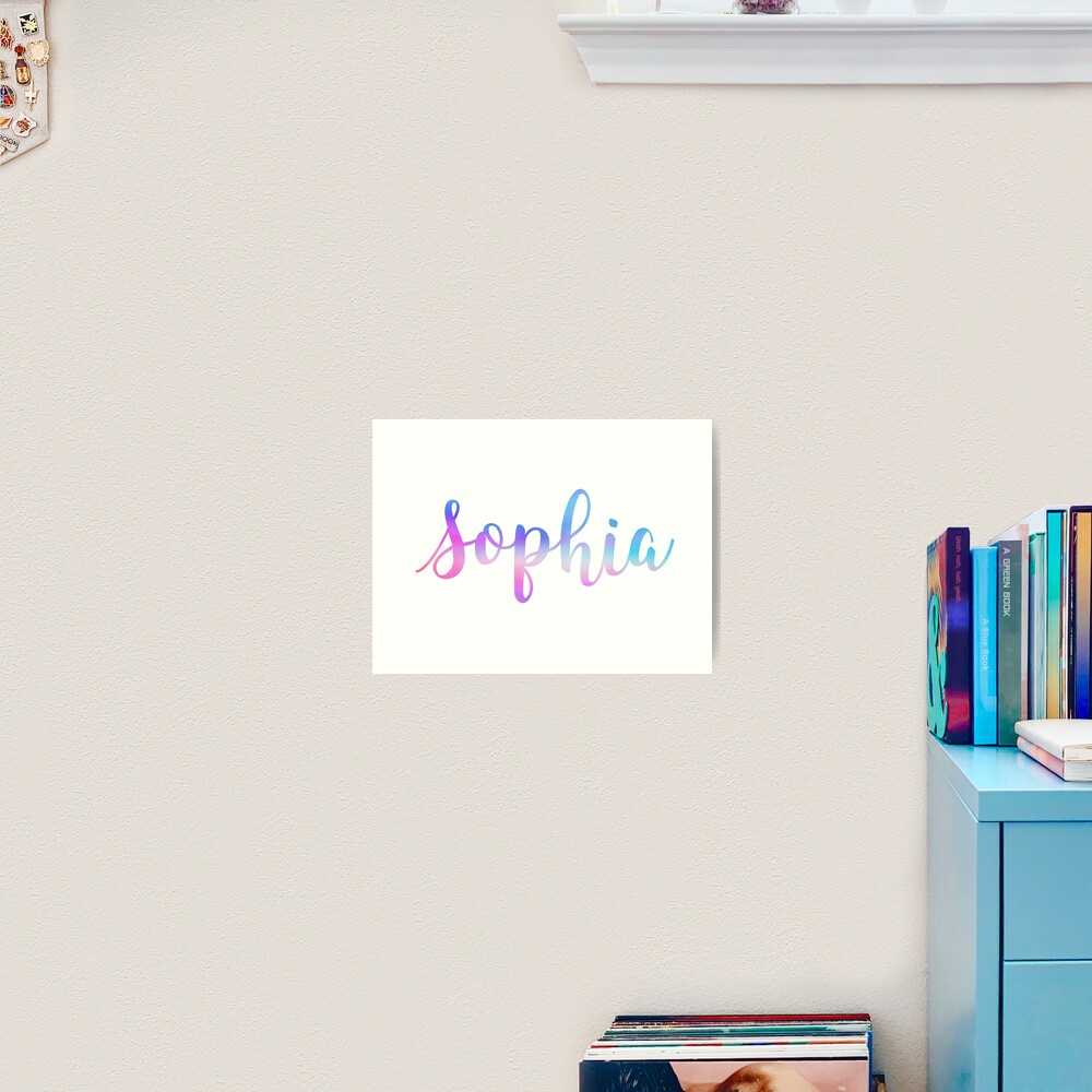"Sophia" Sticker for Sale by Amymarado | Redbubble