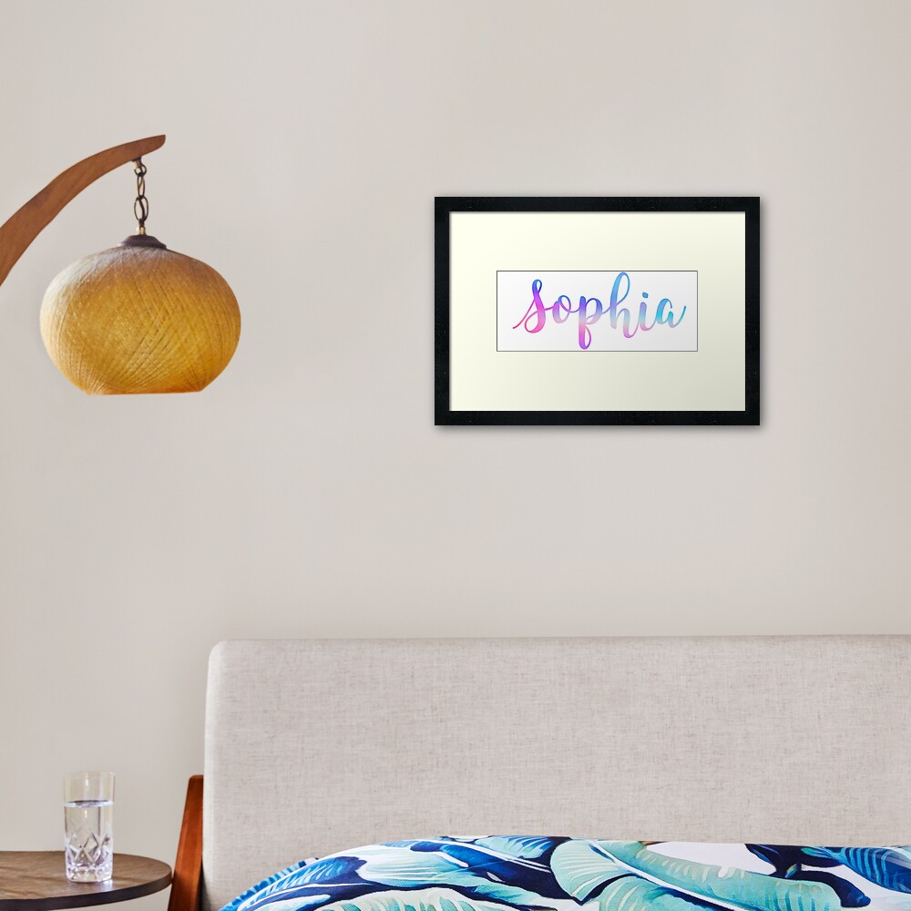 "Sophia" Sticker for Sale by Amymarado | Redbubble