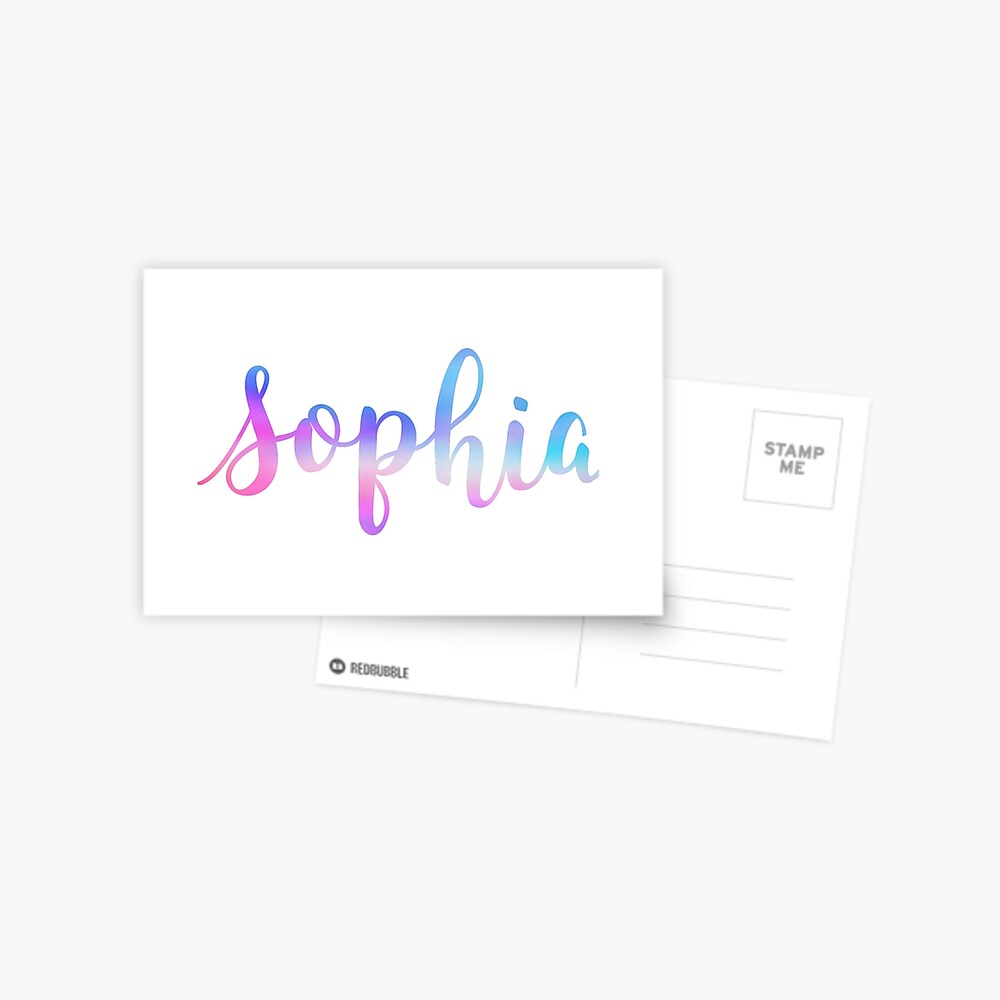 "Sophia" Sticker for Sale by Amymarado | Redbubble