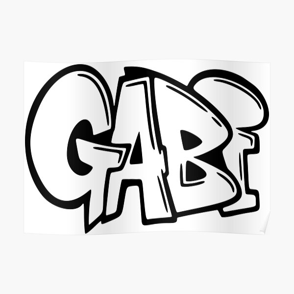 "Gabi - Graffiti Name Design" Poster for Sale by NameThatShirt | Redbubble
