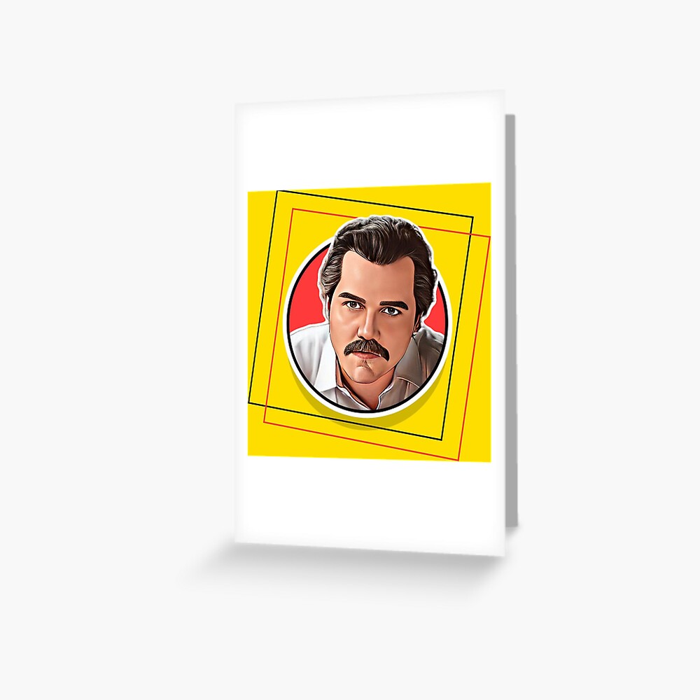 "Pablo Escobar Cartoon" Greeting Card by MikiFerdi | Redbubble