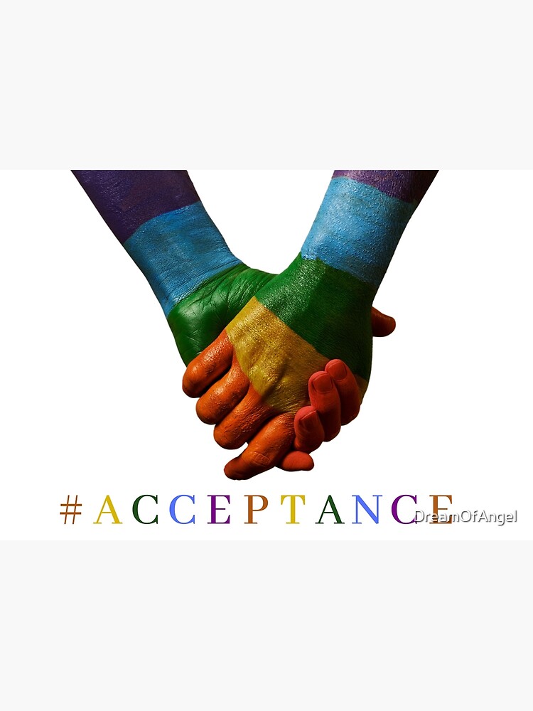 "# Acceptance Hand - Pride Month Gender Equality LGBTQ Rights" Poster ...