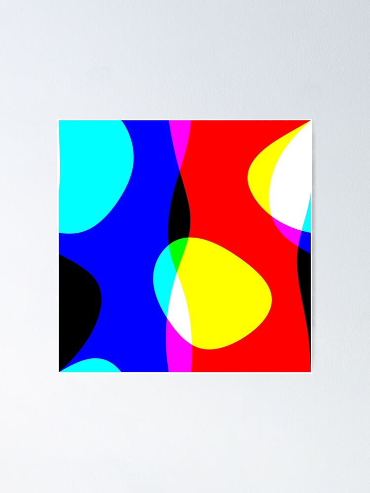 "Neon, Bright Primary Colors, Black Background, Linear, Psychedelic ...
