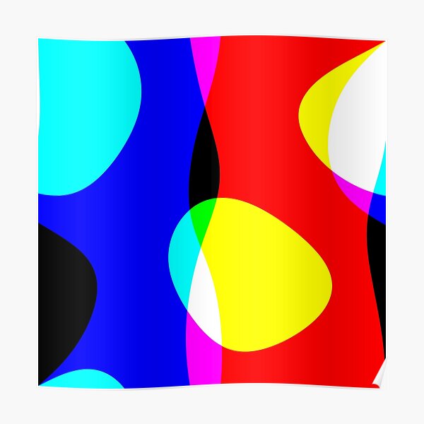 "Neon, Bright Primary Colors, Black Background, Linear, Psychedelic ...