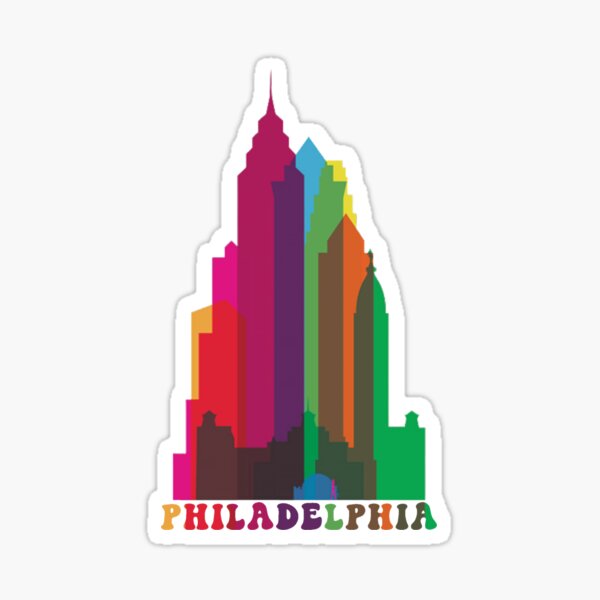 "Philadelphia City" Sticker for Sale by TheArtExplorer | Redbubble
