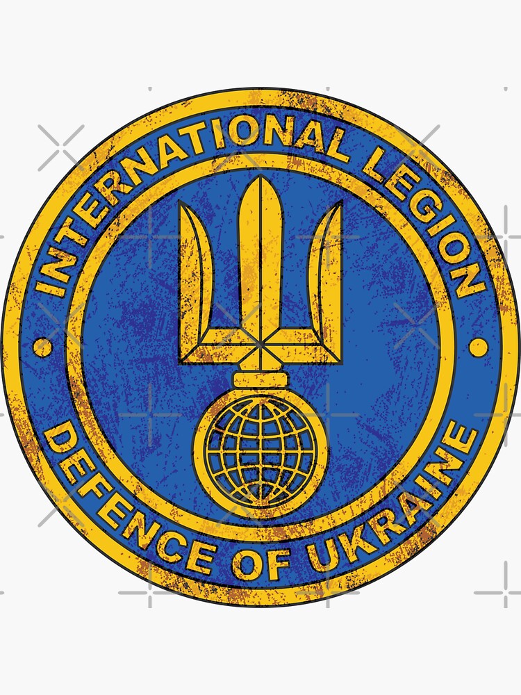 "International Legion of Ukraine" Sticker for Sale by artado | Redbubble