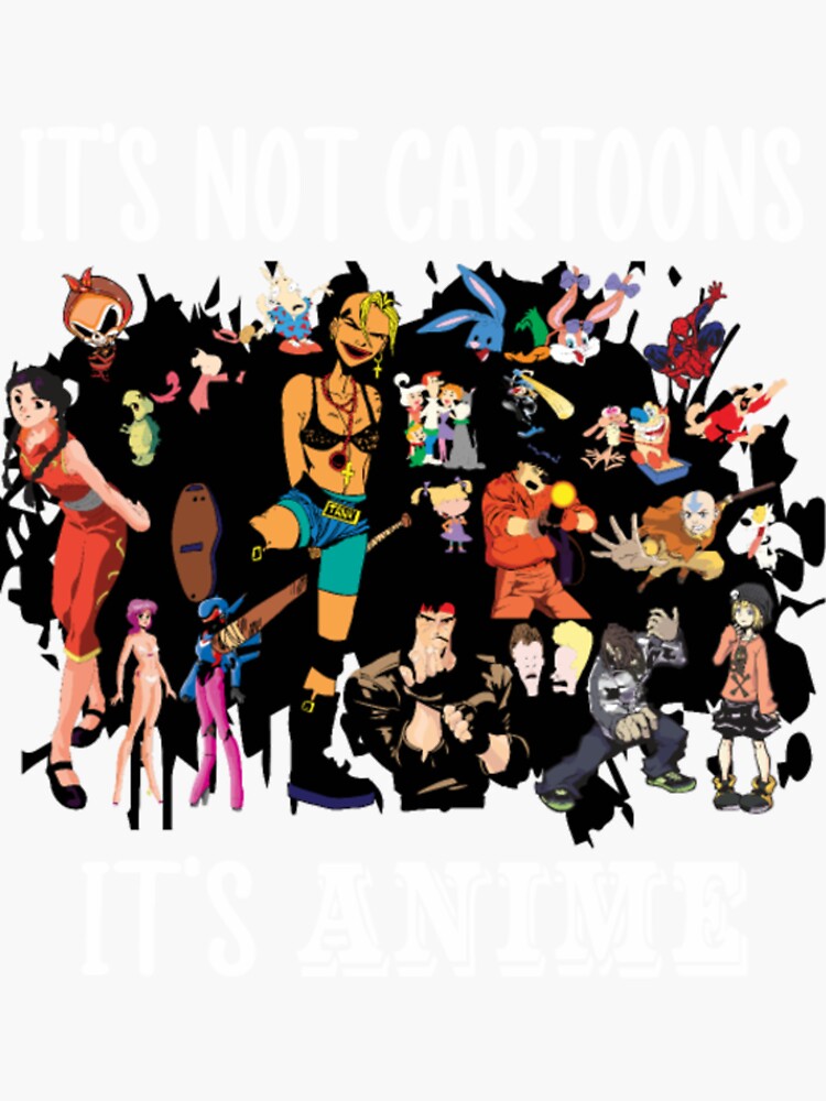 "Its Not Cartoons Its Anime Anime lover" Sticker for Sale by QuesHunste ...