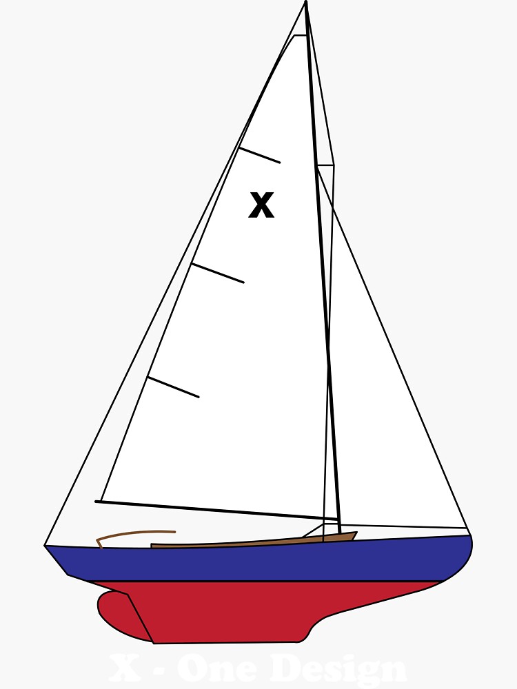 "XOD Class Sailboat - (X (Class) One Design (XOD)" Sticker for Sale by ...